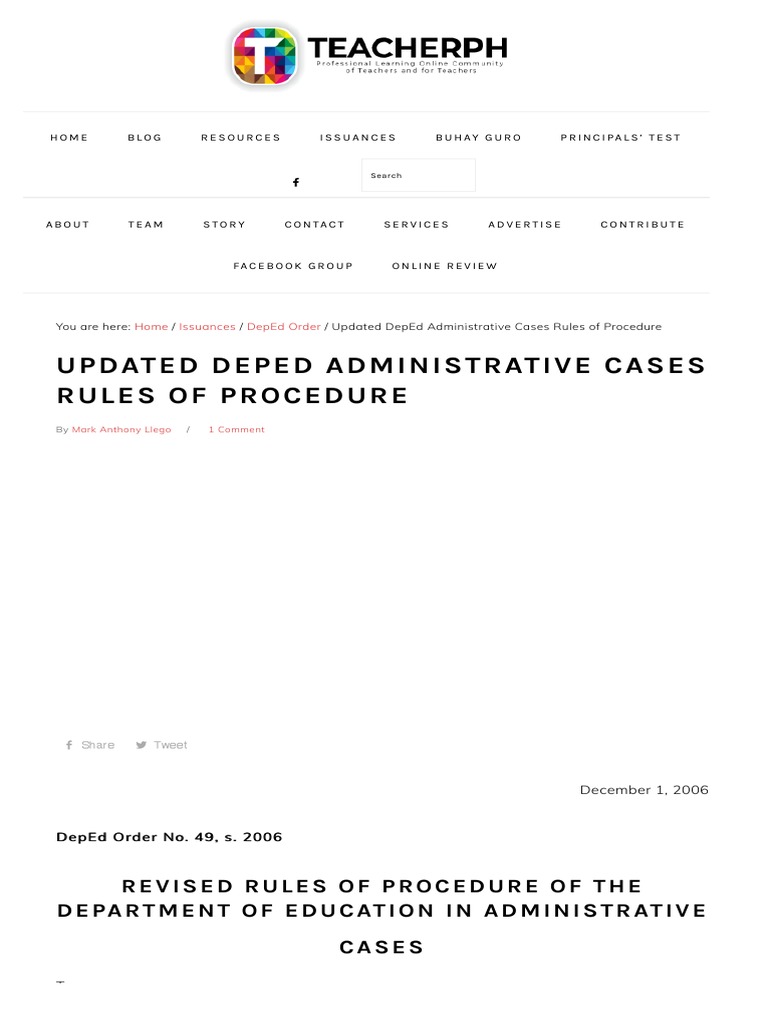 Updated Deped Admin Rules | PDF | Affidavit | Witness