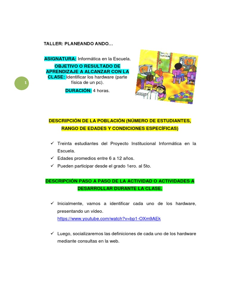 Taller Planeando Ando... | PDF | Arte | Informática