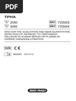 SOP RPR VDRL Test | PDF | Infection | Immunology