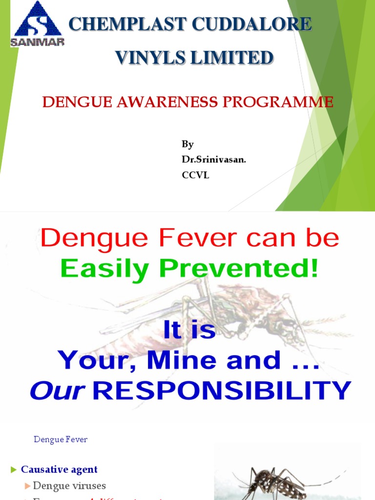 Chemplast Cuddalore Vinyls Limited: Dengue Awareness Programme | PDF