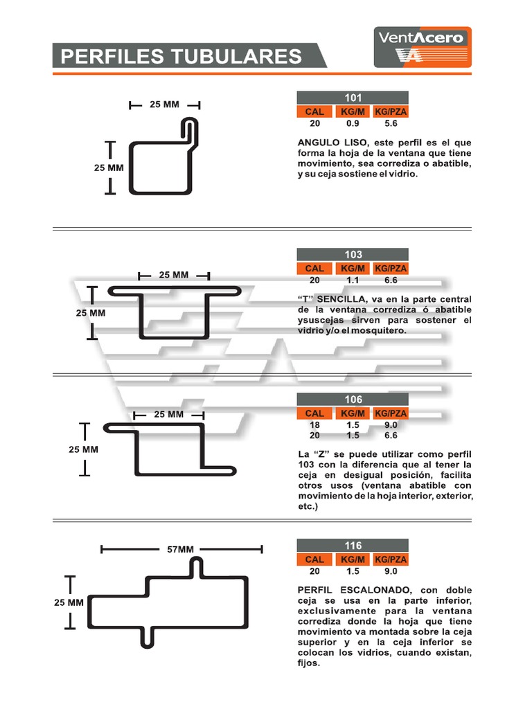 Perfiles Tubulares PDF | PDF