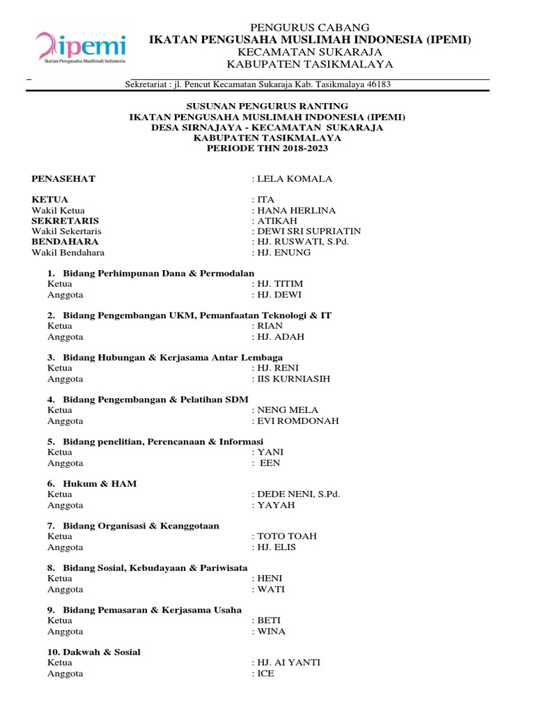 IPEMI Sirnajaya | PDF | Ilmu Sosial