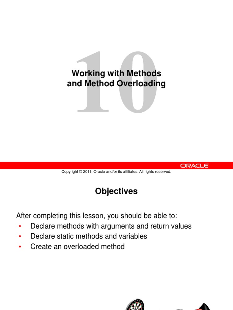 Working With Methods And Method Overloading Pdf Method Computer Programming Parameter