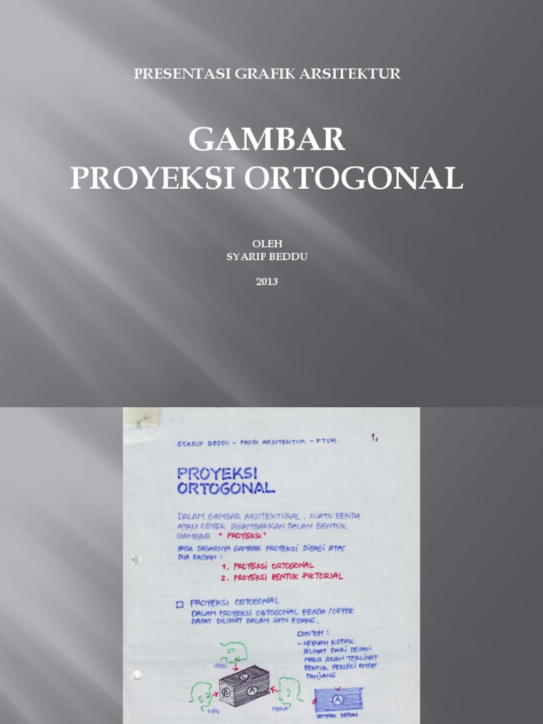 Proyeksi Ortogonal | PDF