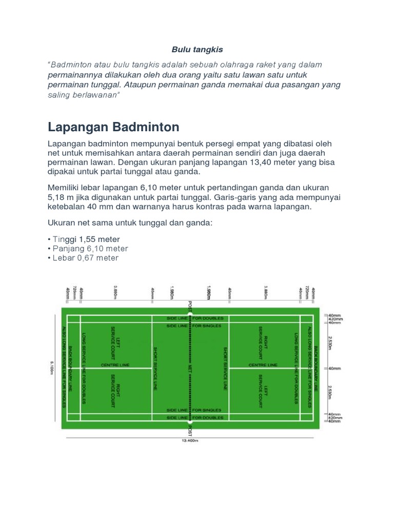 Bulu Tangkis | PDF | Olahraga & Rekreasi