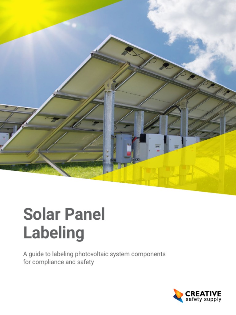 Guide Solar Panel Labeling | PDF | Photovoltaic System | Photovoltaics