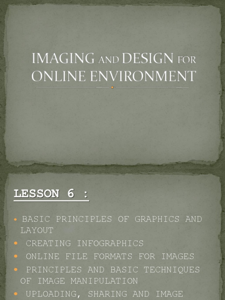 Imaging and Design For Online Environment | PDF | Infographics | Art Media