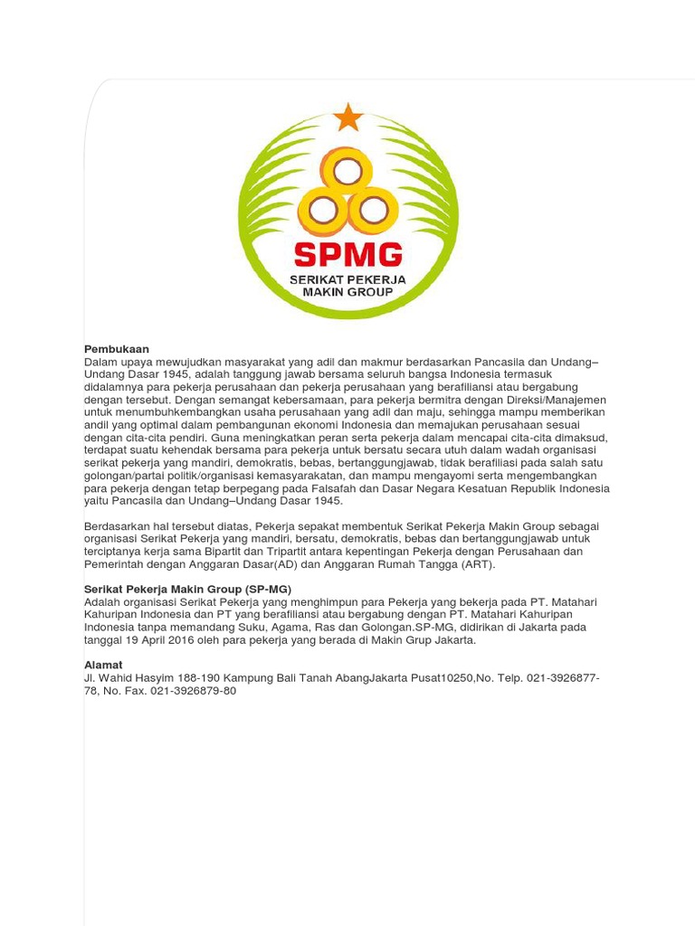 Pembentukan Pengurus | PDF