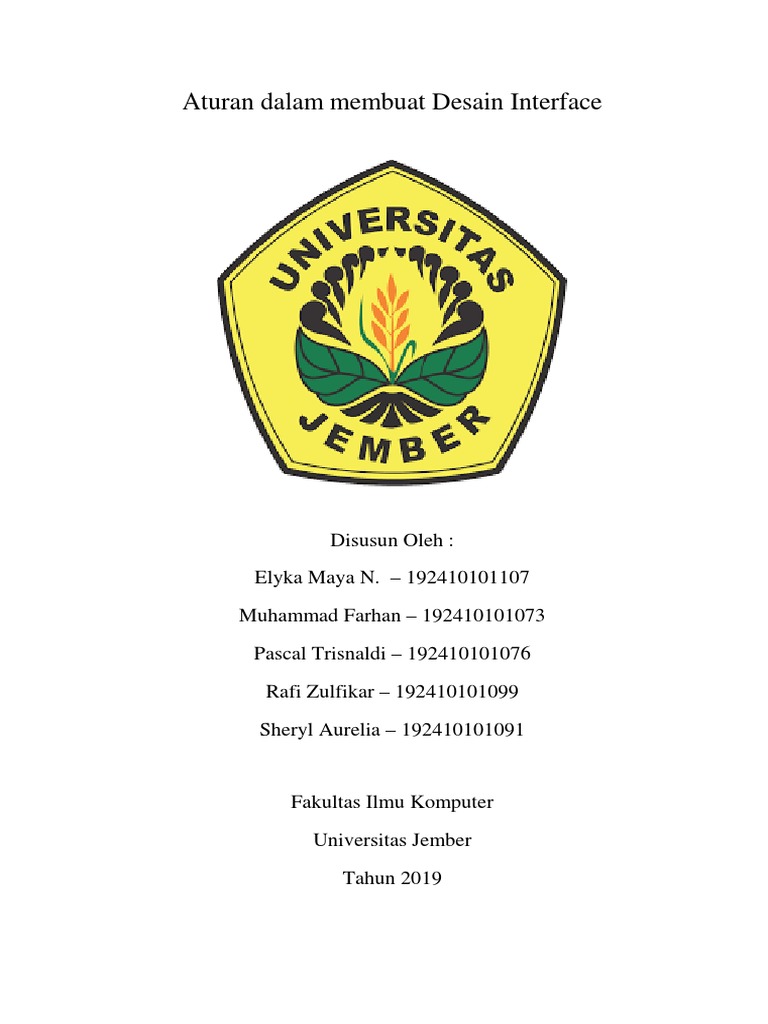 Makalah Aturan Dalam Membuat Desain Interface-1 | PDF