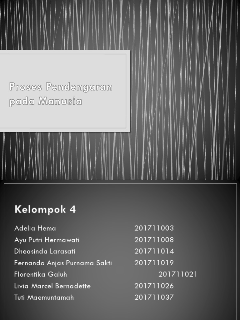 Proses Pendengaran Pada Manusia | PDF