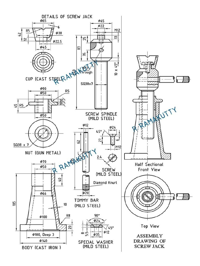 Screw Jack Assembly | PDF