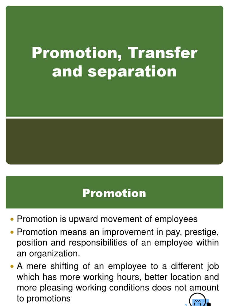 Promotion and Transfer in HRM | PDF | Layoff | Employment
