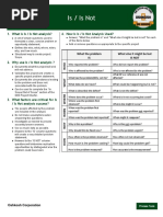 IS IS NOT Template | PDF