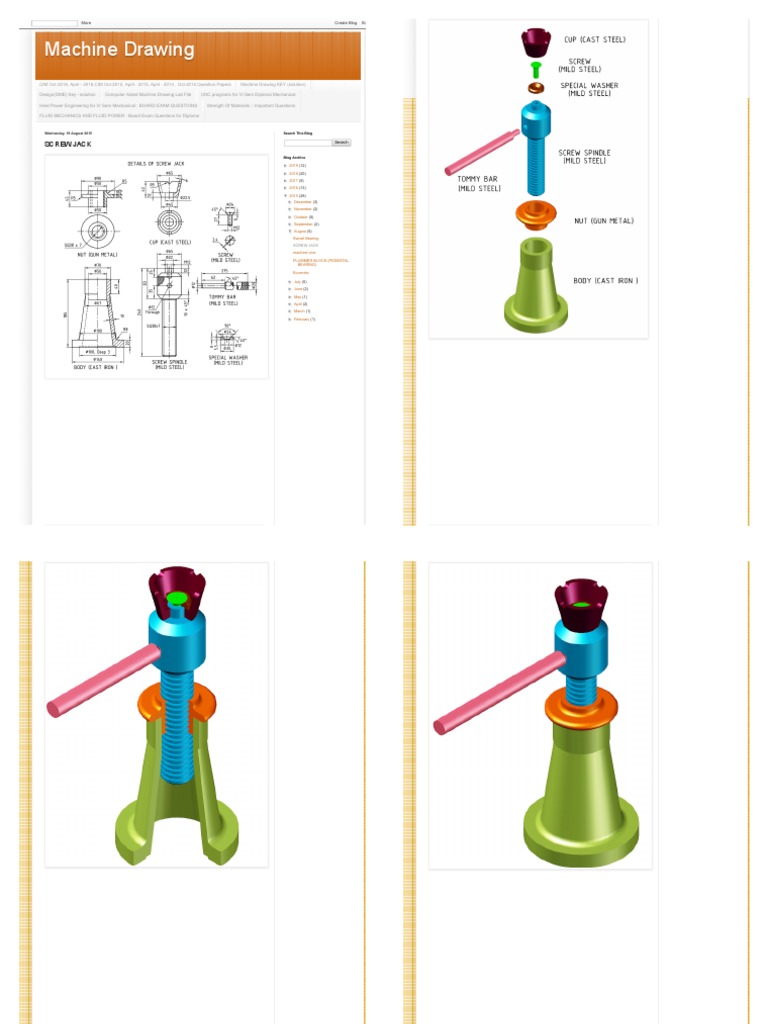 Screw Jack | PDF | Engineering