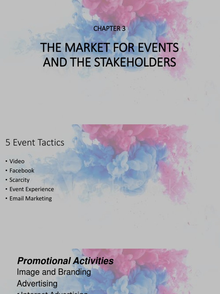 The Market For Events and The Stakeholders | PDF | Advertising ...