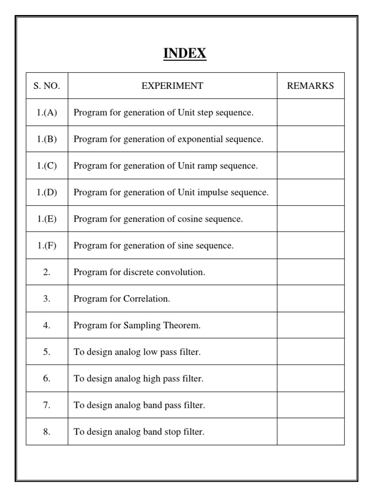 DSP Practical File | PDF | Digital Signal Processing | Filter (Signal Processing)