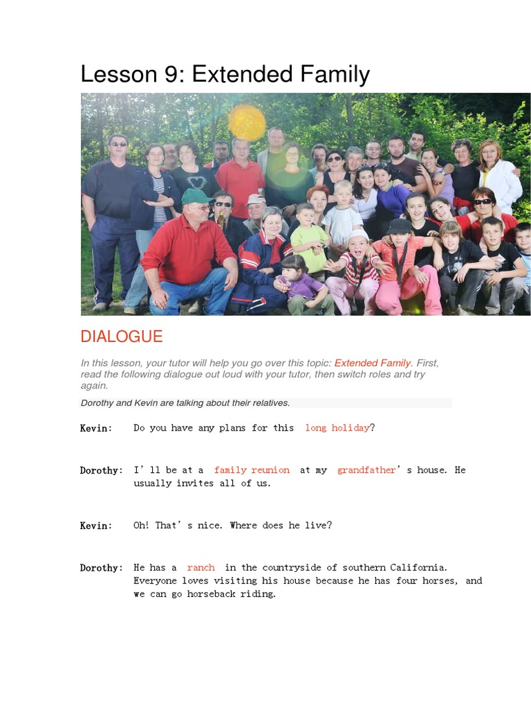 Understanding Extended Family Dynamics | PDF | Family | Grandparent