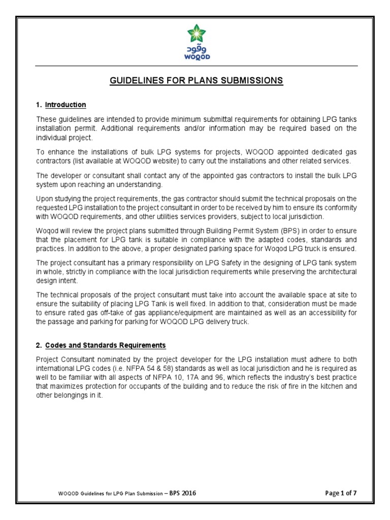 Guidelines for LPG plan submissions | PDF | Liquefied Petroleum Gas ...