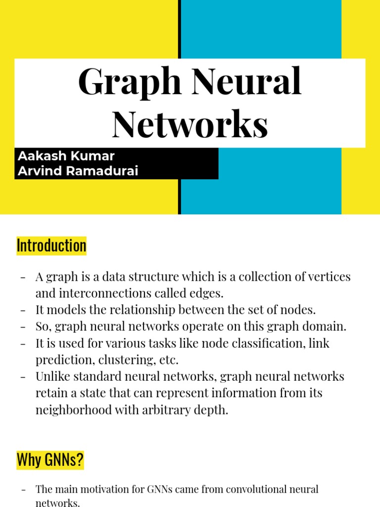 Graph Neural Networks: Aakash Kumar Arvind Ramadurai | PDF | Artificial ...