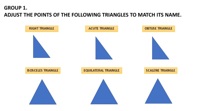 Triangle Types Adjustment Activity | PDF | Language Arts & Discipline