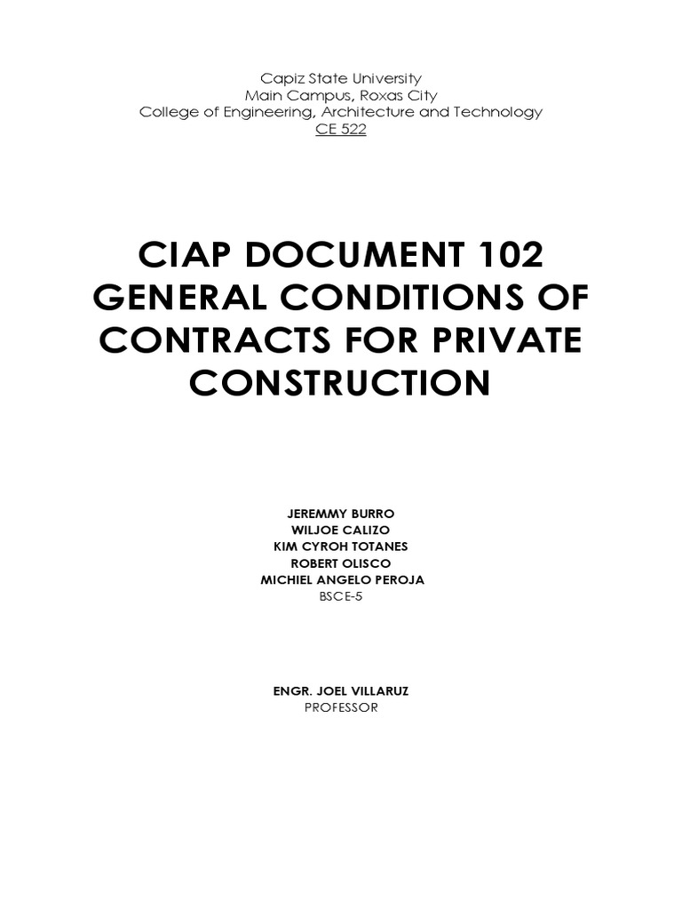 CIAP Document 102 | PDF | Business Law | Justice