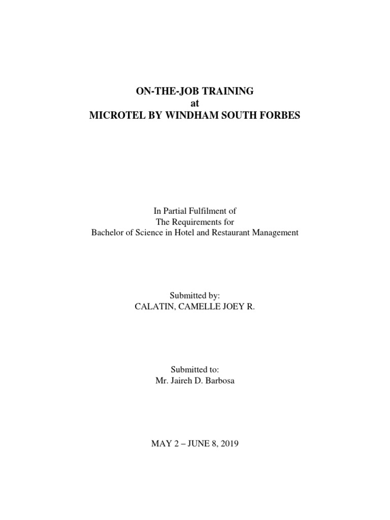 Documentation-Front-Page-House Keeping | PDF