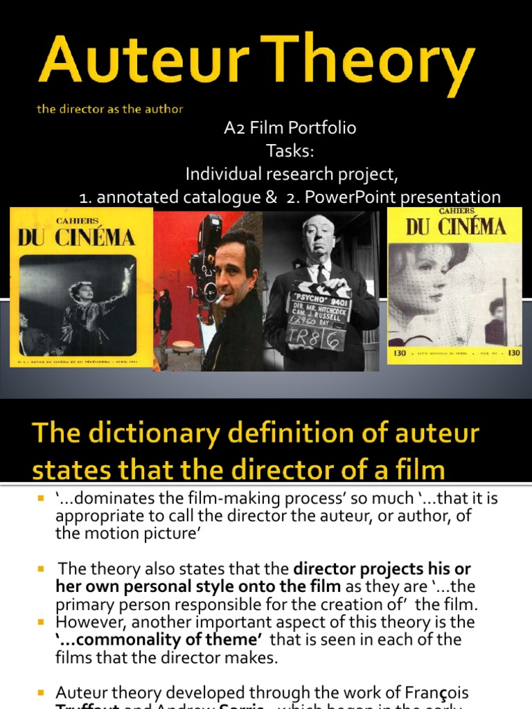 Exploring the Concept of the Director as Auteur | PDF | Cinema