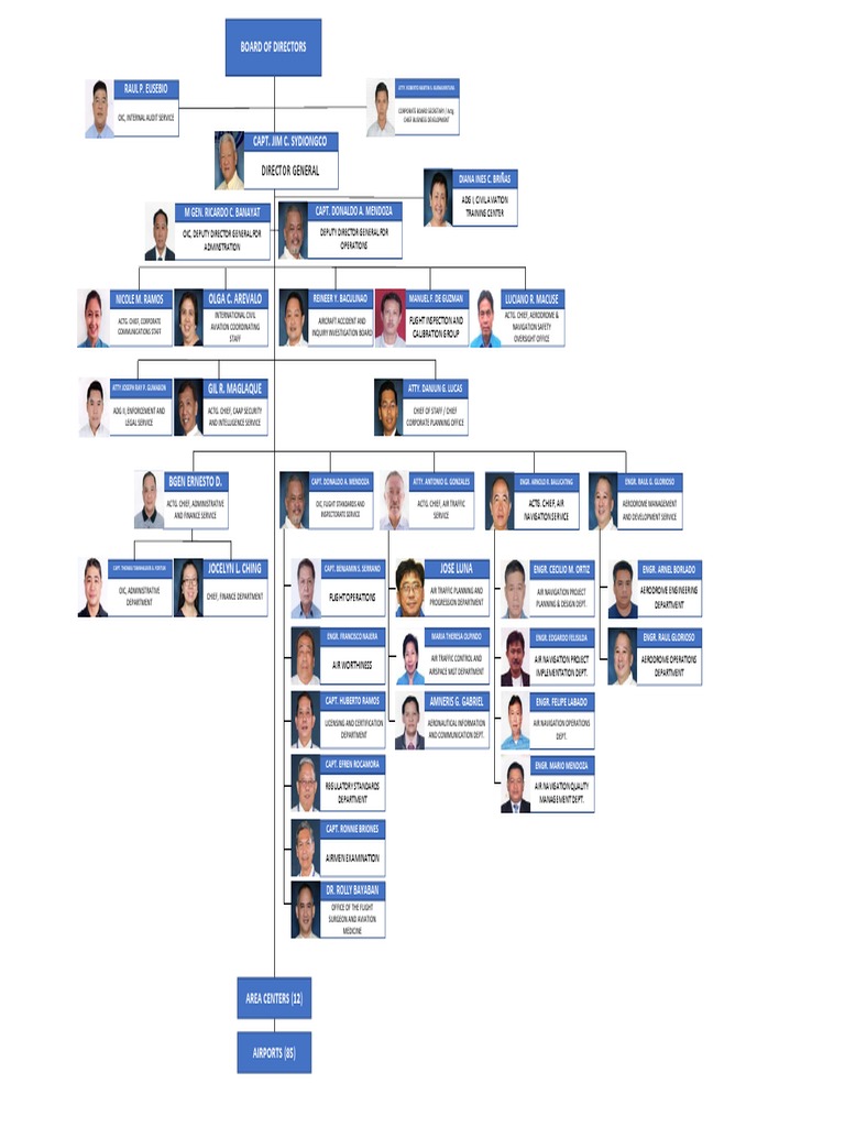 CAAP Org Chart | PDF | Transport Safety | Aviation Safety