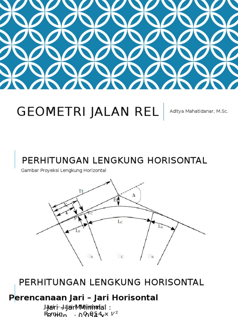 Geometri dan Perhitungan Jalan Rel | PDF | Metode & Bahan Ajar | Sains ...