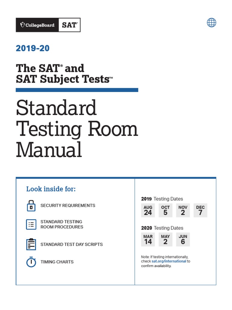 SAT Manual Nov 14 2019 | PDF | Sat | Identity Document