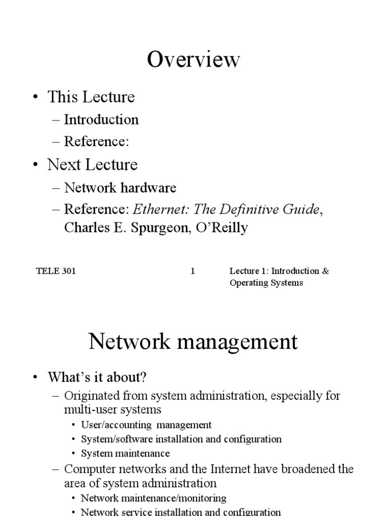 Lec 1 | PDF | Operating System | Shell (Computing)