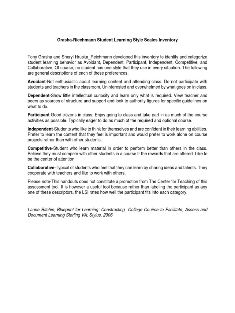 Laurie Ritchie, Blueprint For Learning: Constructing College Couirse To ...