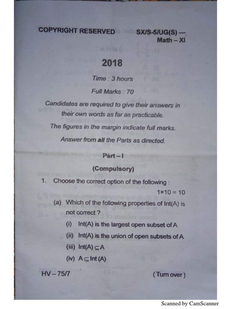 Sem 5 Qs Paper | PDF