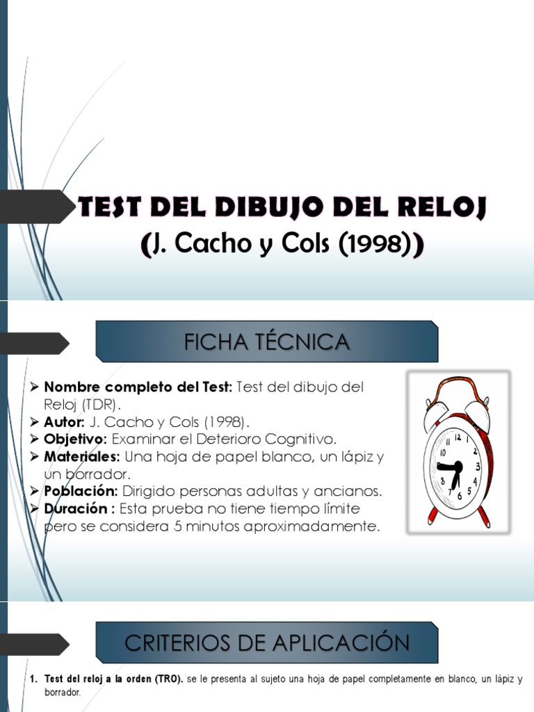Test de Reloj | PDF