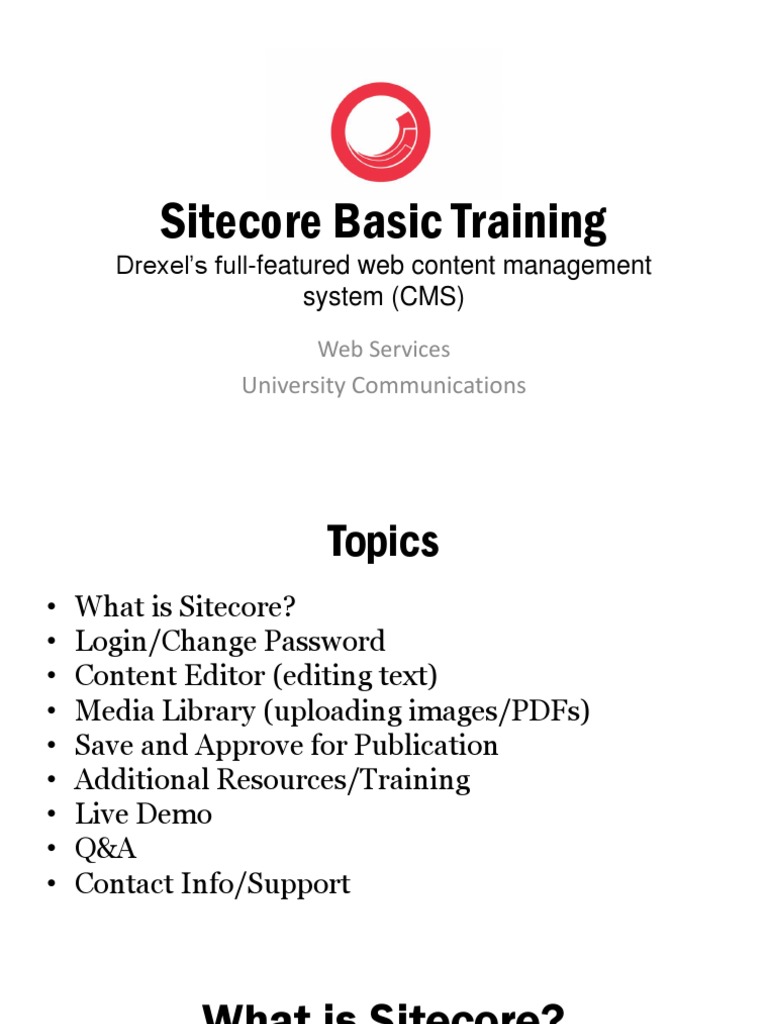 Sitecore Basic Training | Download Free PDF | Html | Html Element