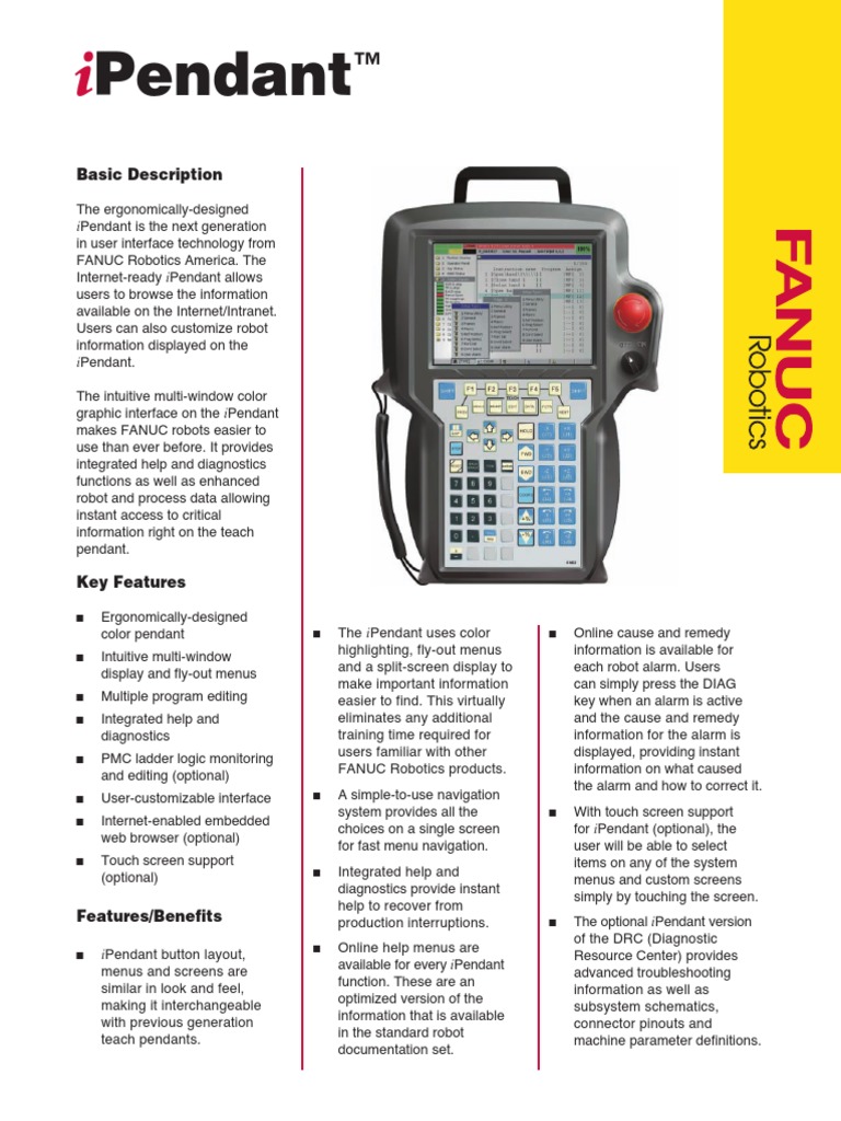 Fanuc-Ipendant PDF | PDF | Computer Monitor | Menu (Computing)