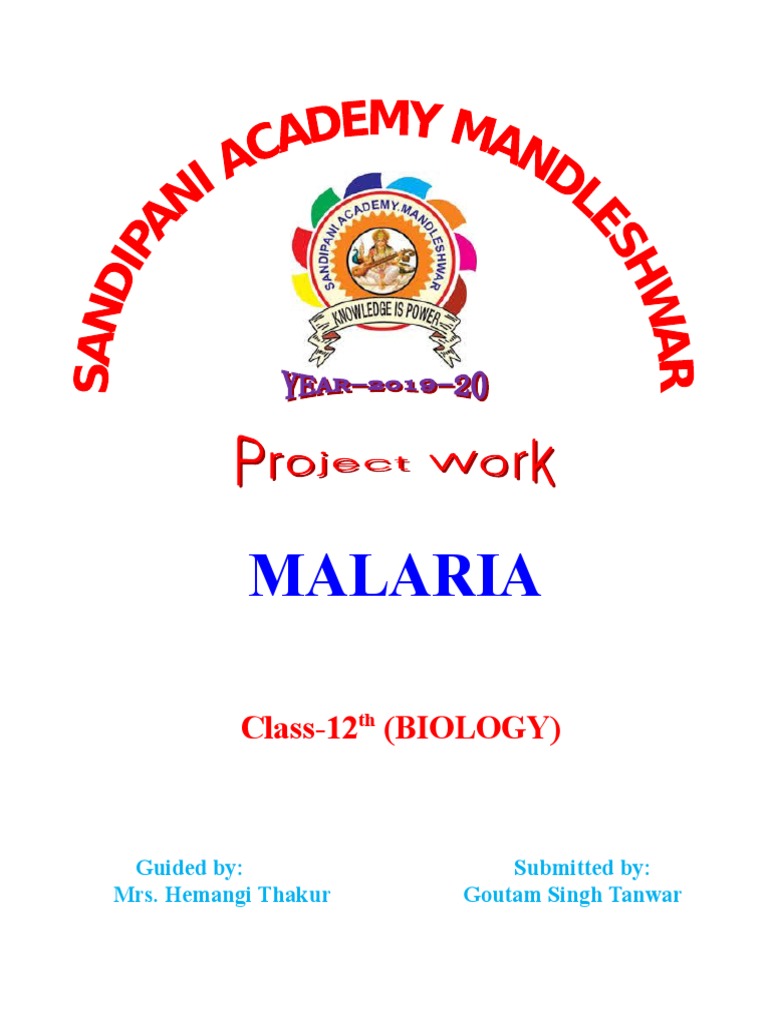 Malaria: Class-12 (Biology) | PDF