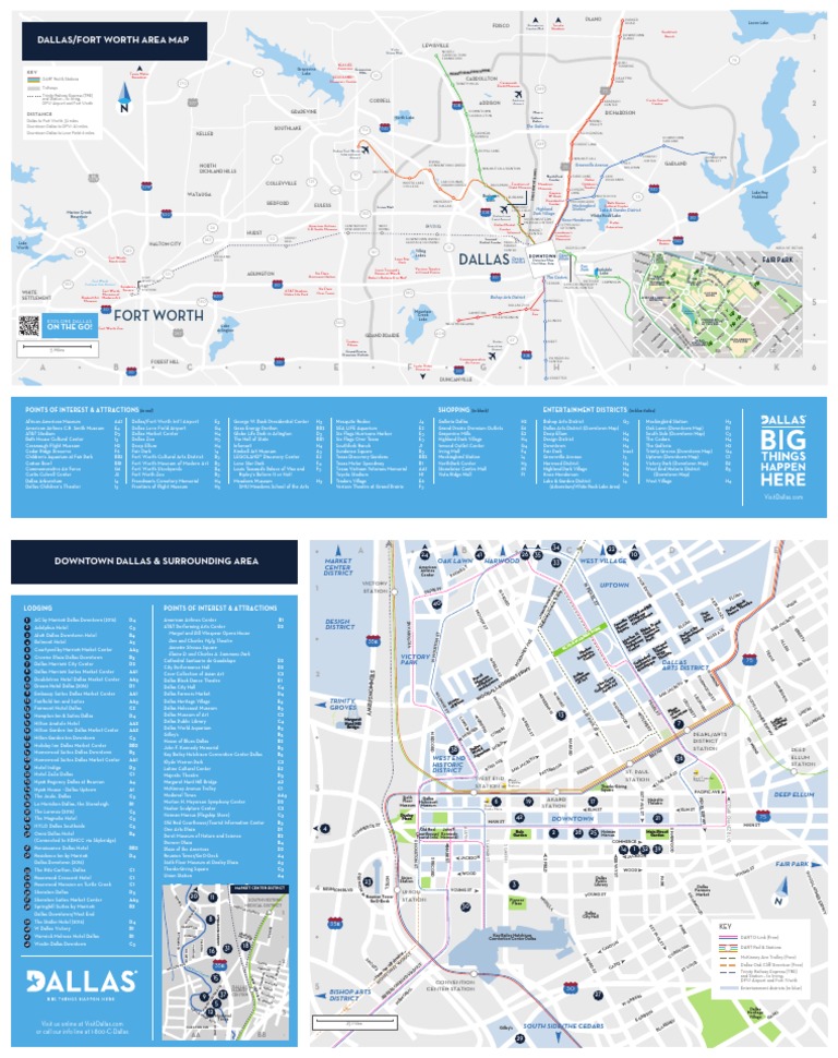 Dallas: Dallas/Fort Worth Area Map | PDF | Dallas | Dallas–Fort Worth ...
