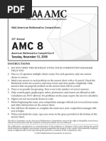 Amc8 2018 | PDF