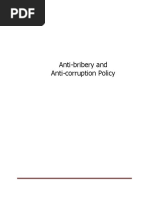 Anti-Bribery & Corruption Policy Template | PDF | Bribery | Corruption