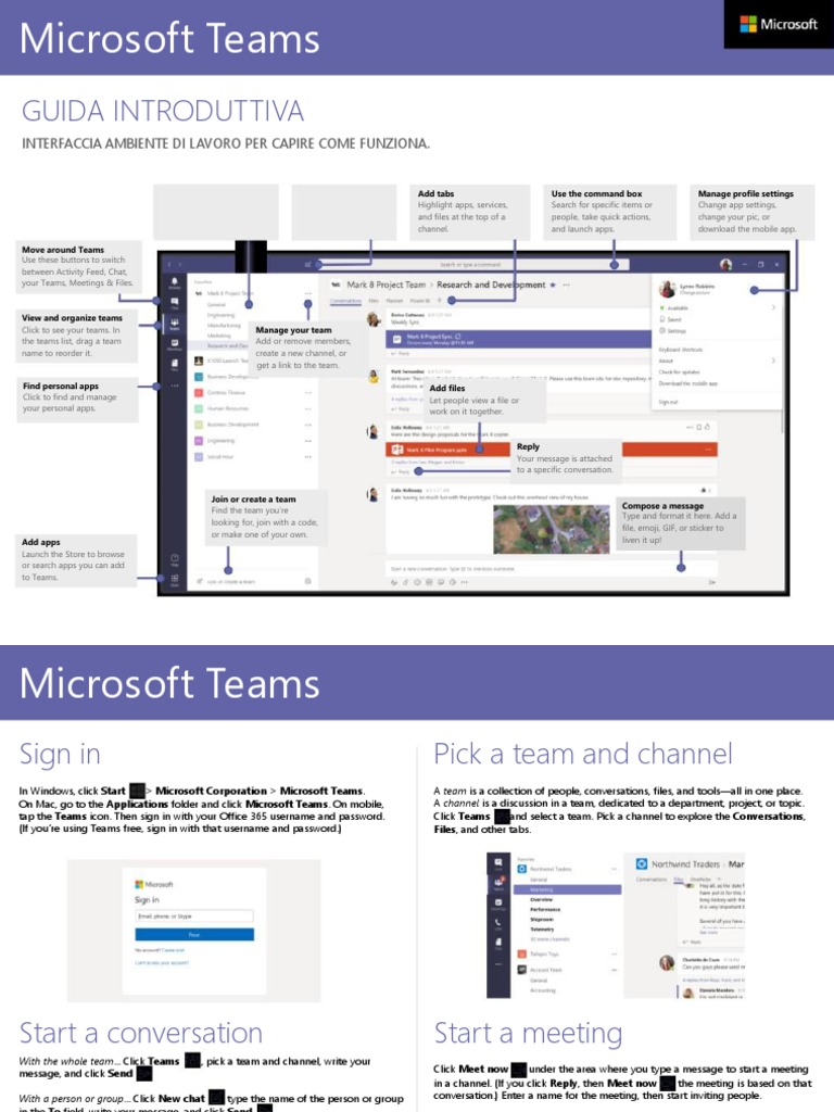 Microsoft Teams User Guide Overview | PDF | Computer File | Mobile App