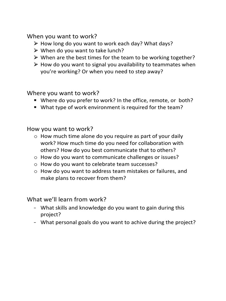How Do We Work | PDF