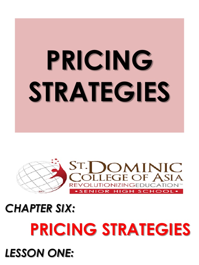 Key Pricing Strategies Explained | PDF | Pricing | Price Elasticity Of ...