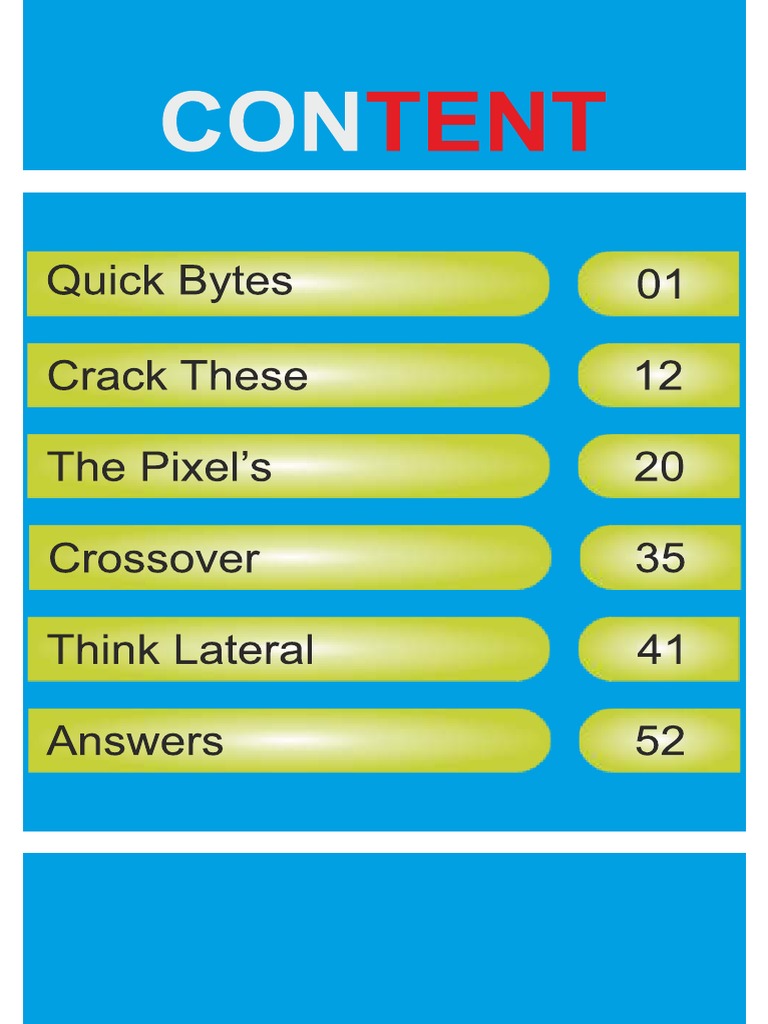 TCS 2019 Quiz Book | PDF | Games & Activities