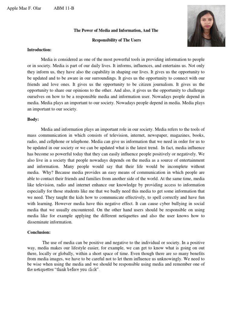 The Power of Media and Information | PDF | Mass Media | Internet