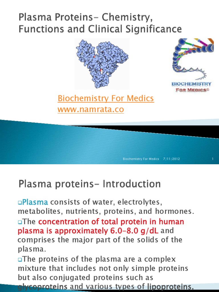 Plasma Protein | PDF | Antibody | Complement System