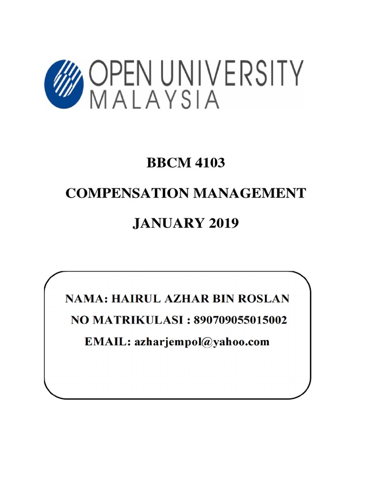 BBCM 4103 - Hairulazhar | PDF