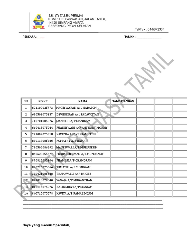 Nama Guru Panitia | PDF
