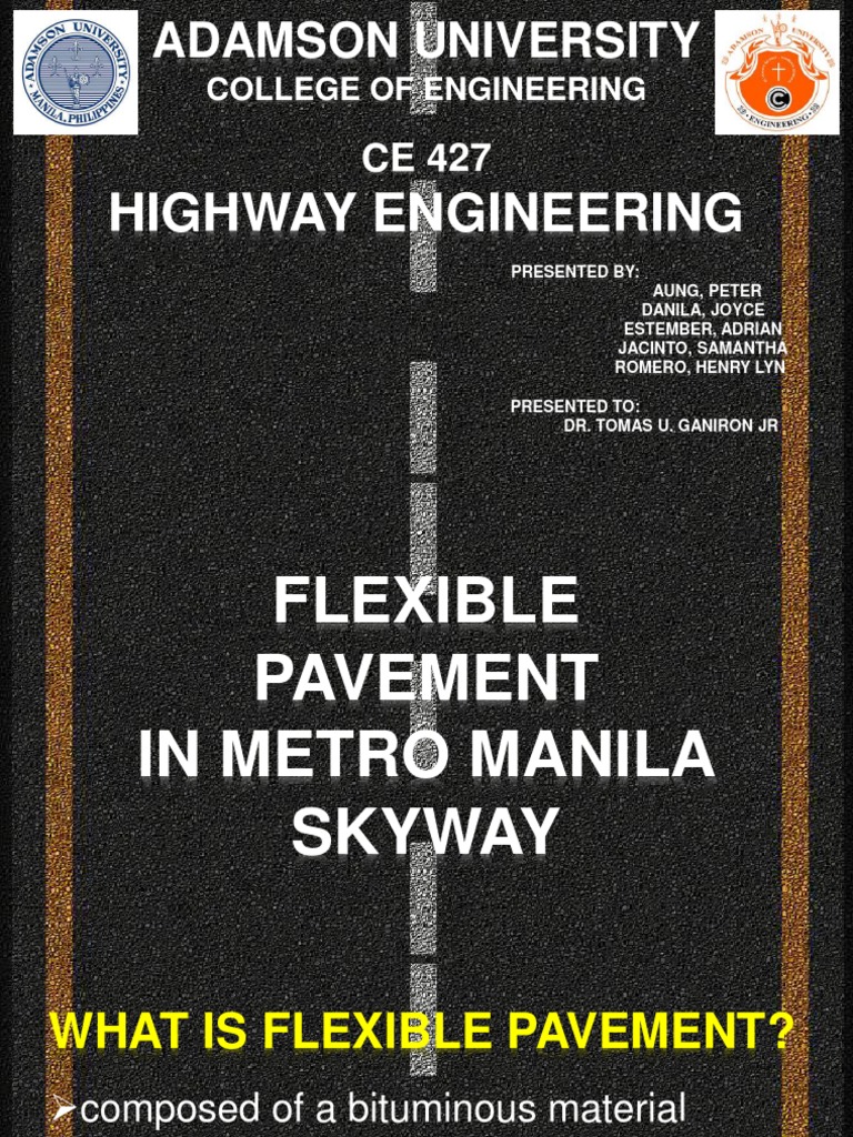 Flexible Pavement in Metro Manila Skyway | PDF | Road Surface | Road ...
