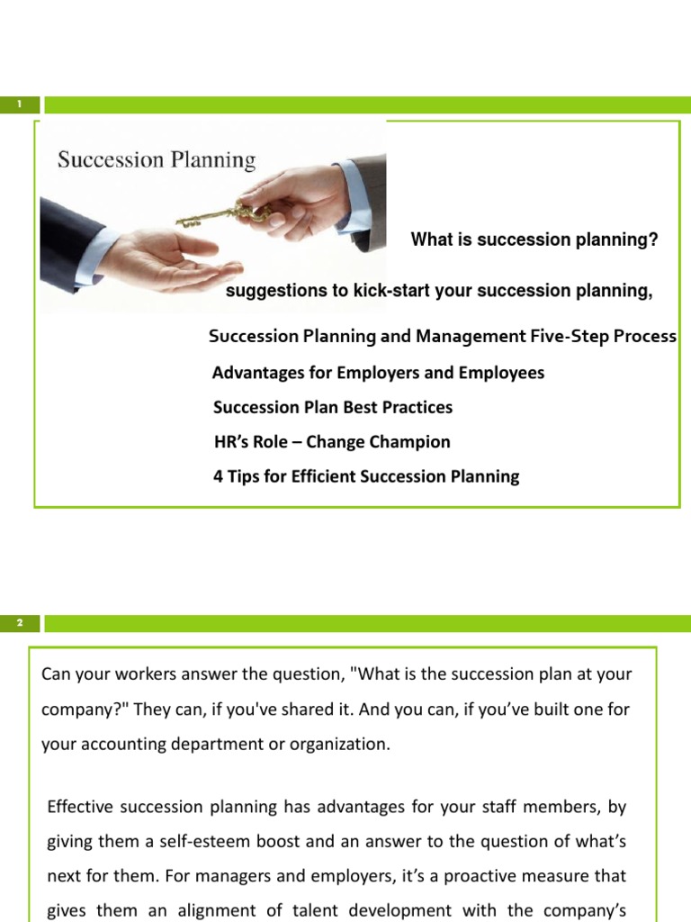 Succession Planning Best Practices Guide | PDF | Succession Planning ...